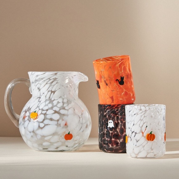 Anthropologie | Dining | Mystic Bead Pumpkin Pitcher Vase | Poshmark